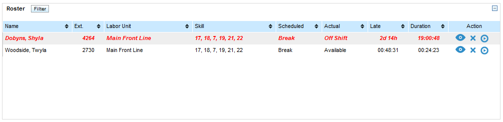 Roster Types Overview